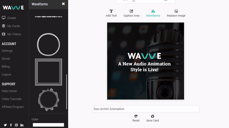 A New Waveform Animation is Available Within Wavve