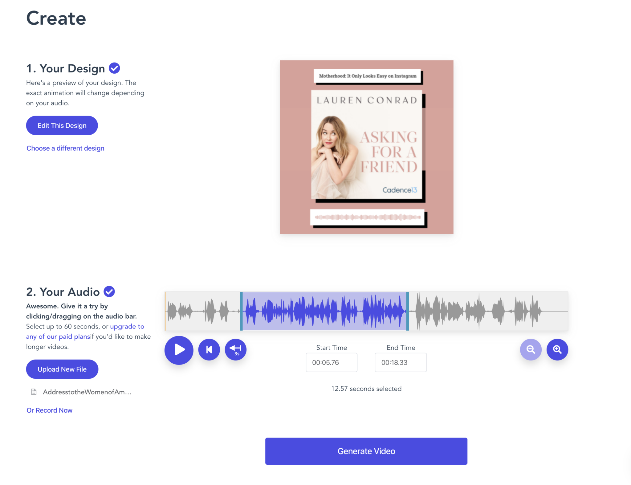 Wavve | Comment partager de l'audio sur Facebook