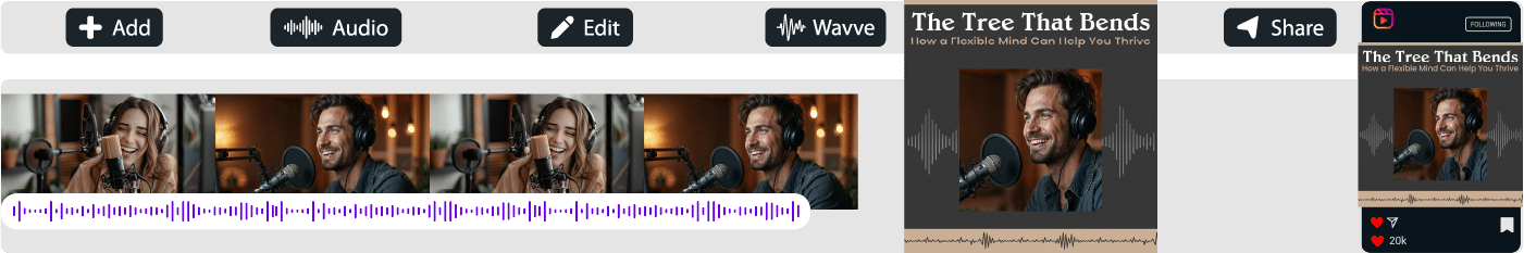 Wavve * Turn Audio into Video for Social Media Growth